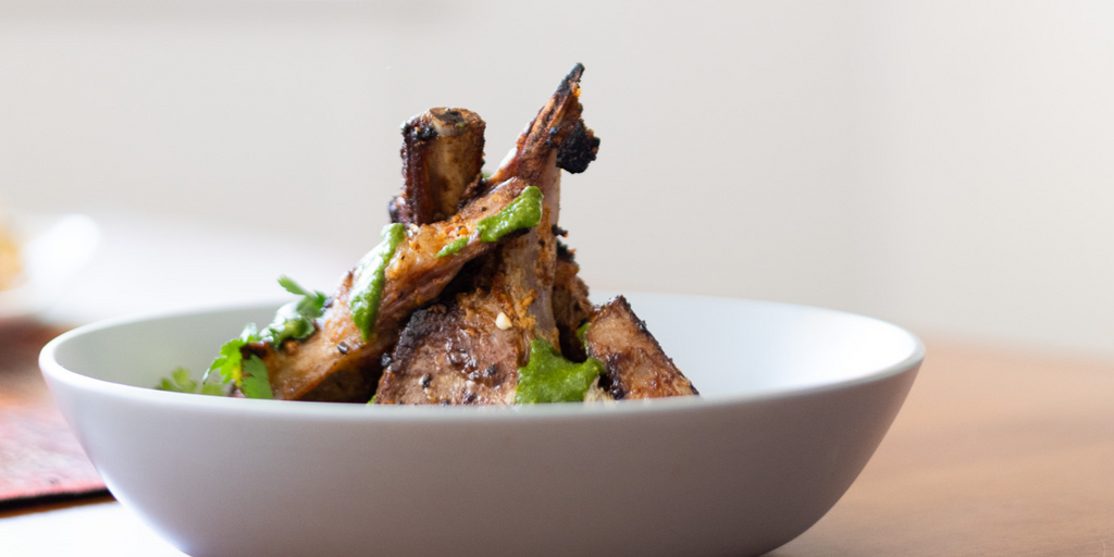 Spiced Lamb Cutlets With Green Chutney & Riata – Curry Traders